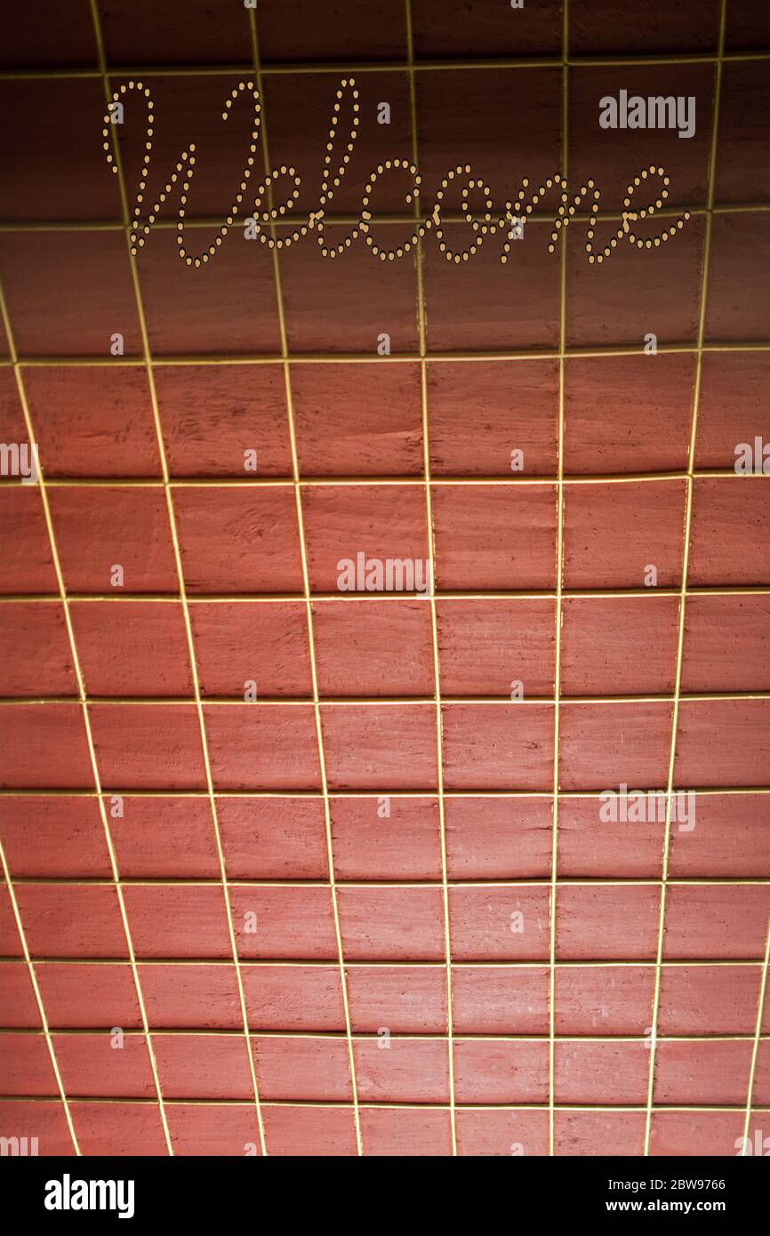 Welcome text wording on a background for business concept Stock Photo ...