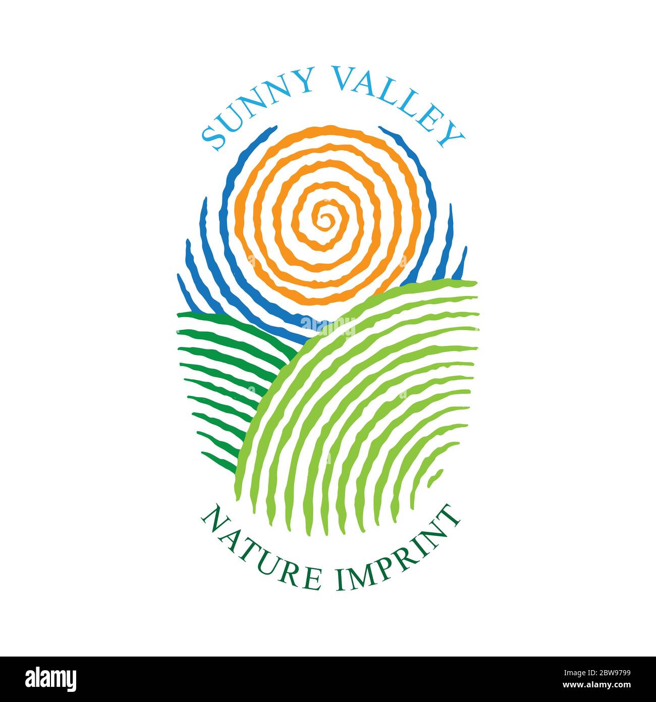 Woodcut print countryside Stock Vector Images - Alamy