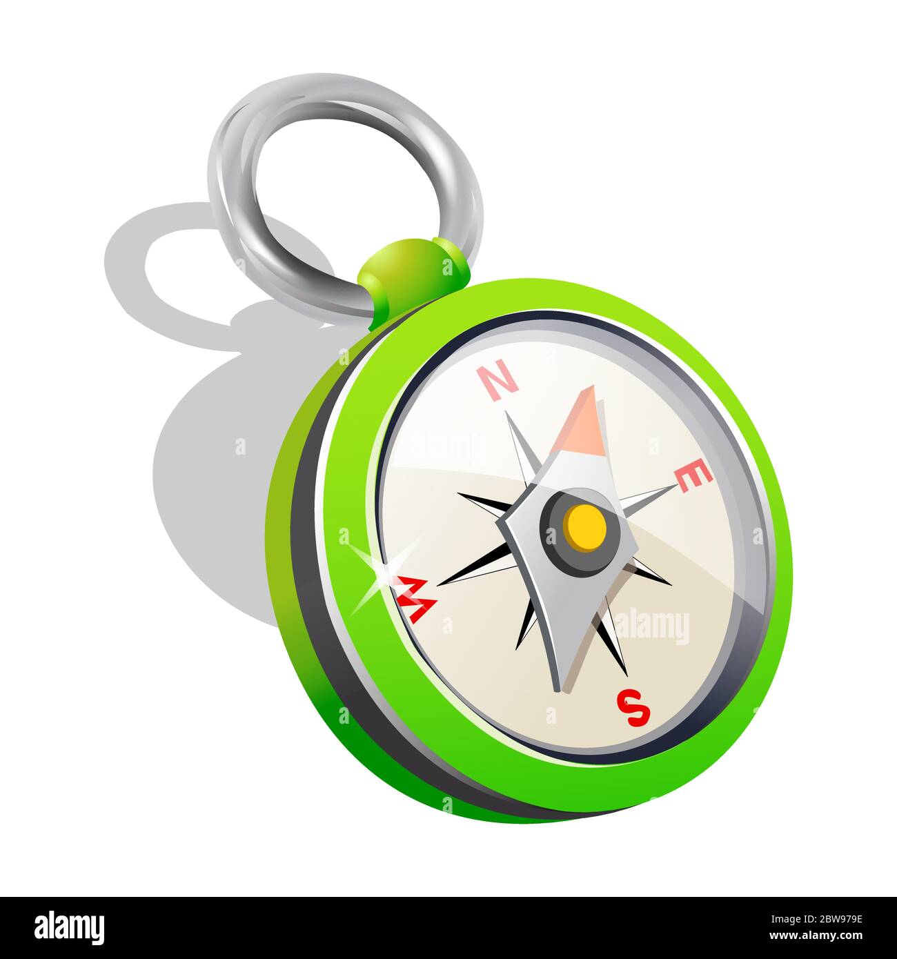 Compass illustration hi-res stock photography and images - Alamy