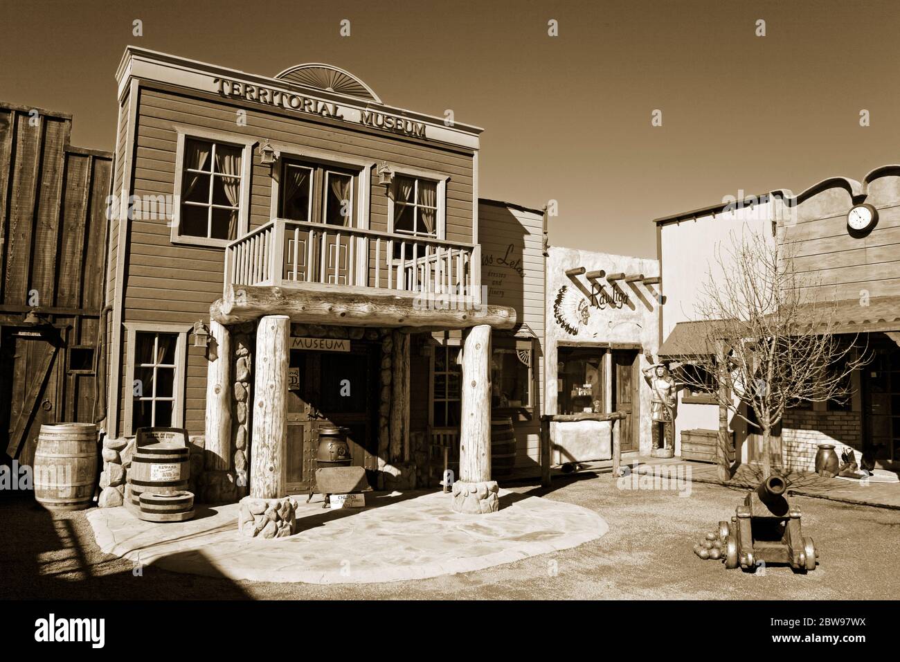 Wild West Junction Museum, Williams, Route 66, Arizona, USA Stock Photo ...