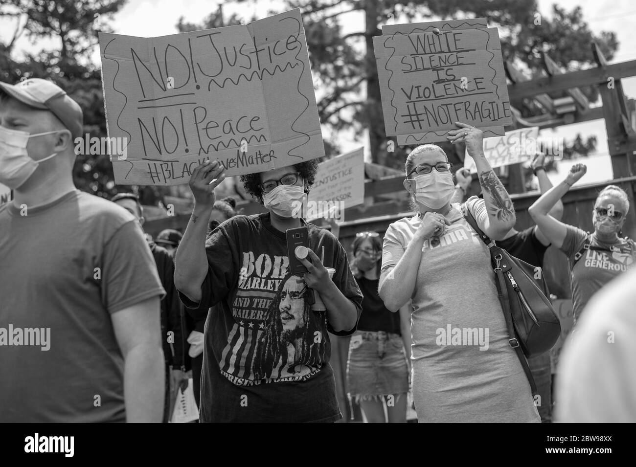 Covid police america Black and White Stock Photos & Images - Alamy