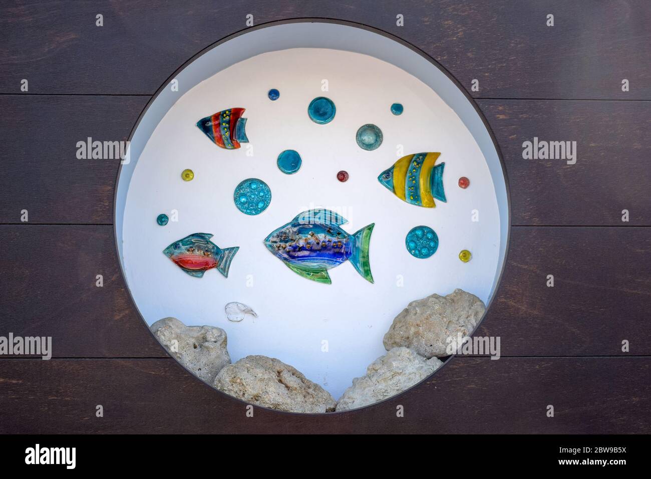 Fish wall design hi-res stock photography and images - Alamy
