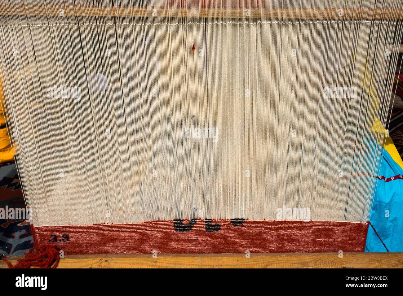 Carpet of traditional types made on a loom Stock Photo - Alamy