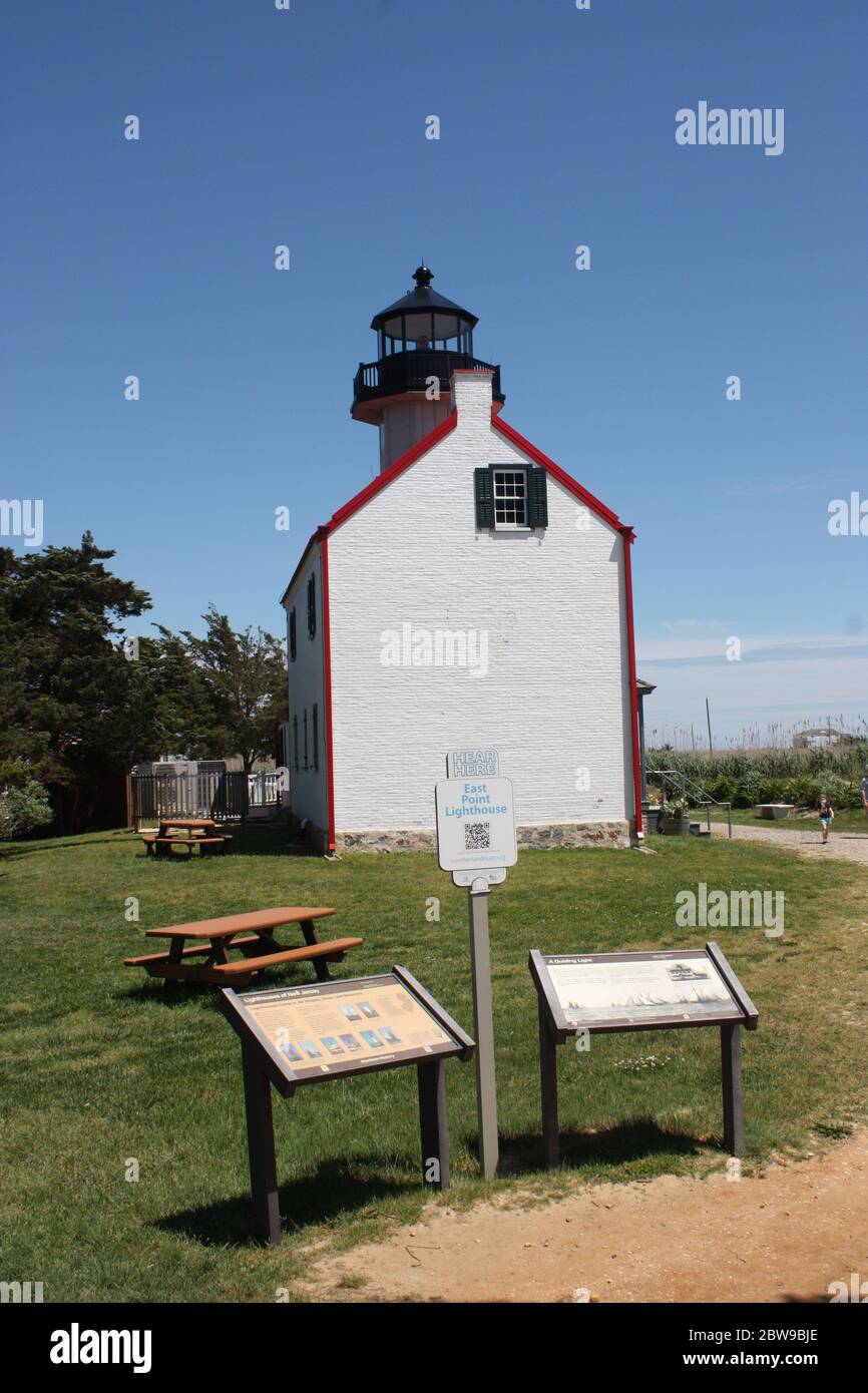 East point lighthouse, maurice river hi-res stock photography and ...