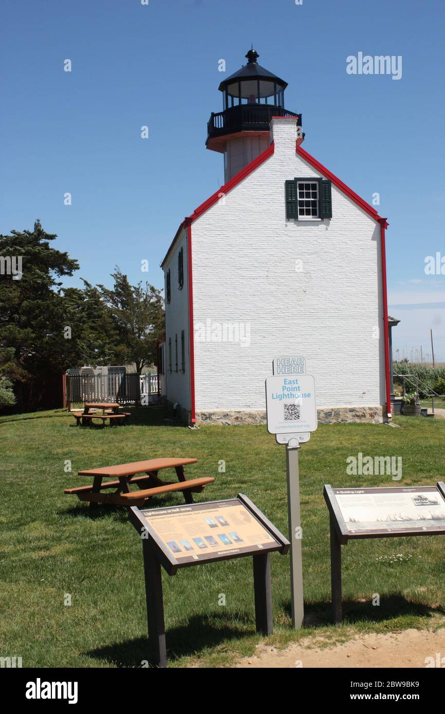 East point lighthouse, maurice river hi-res stock photography and ...