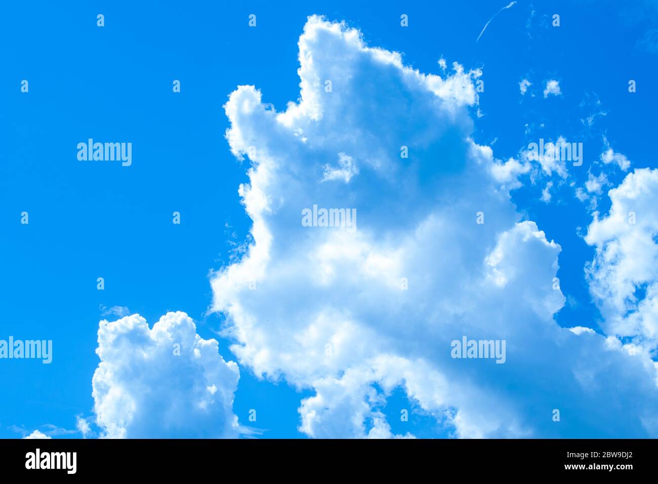 Beautiful blue sky with clouds Stock Photo - Alamy
