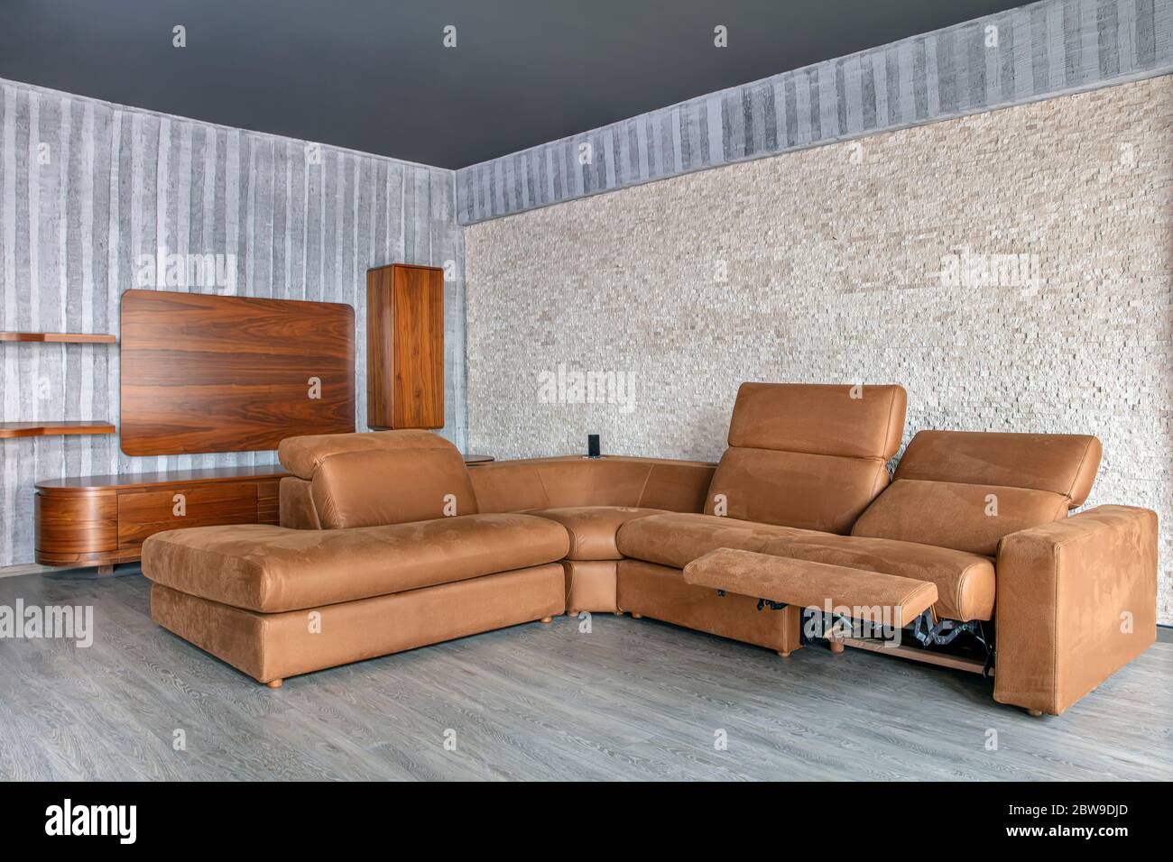 Modern room interior concept, stylish decorative couch. Mobile ...