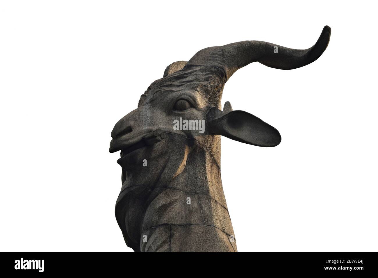 The Five Rams sculpture is located atop Yuexiu Hill in Yuexiu park in ...