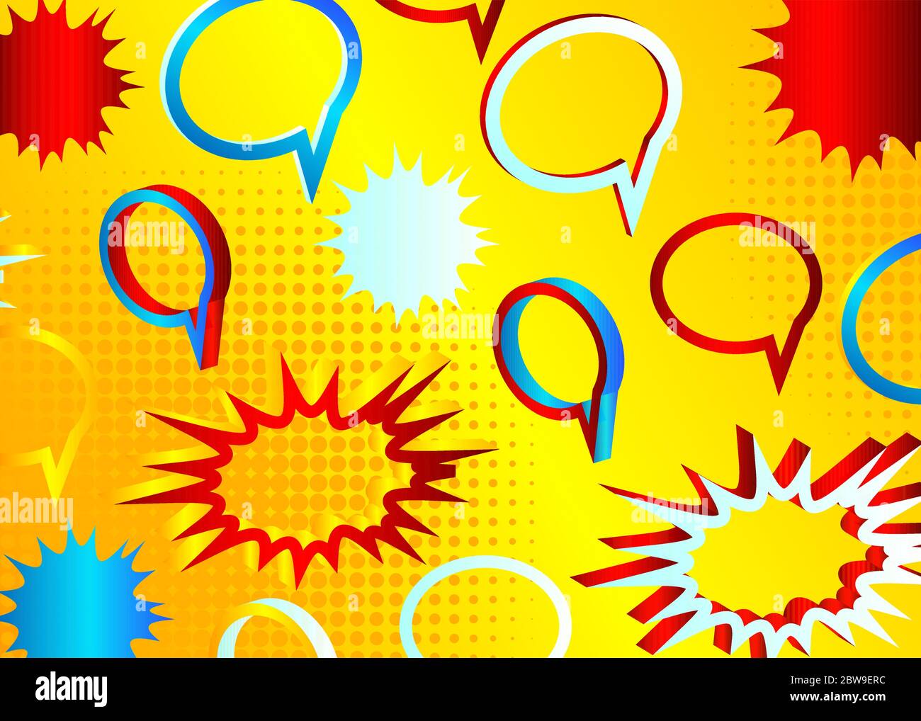 Minimalist abstract speech bubble pattern background with gradient ...