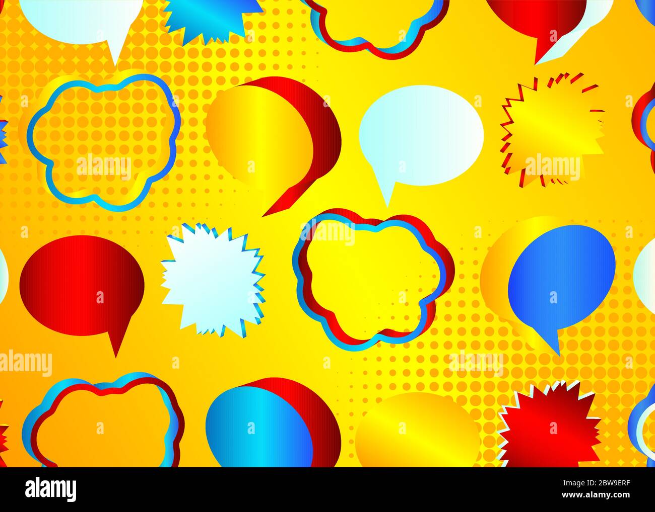 Minimalist abstract speech bubble pattern background with gradient ...