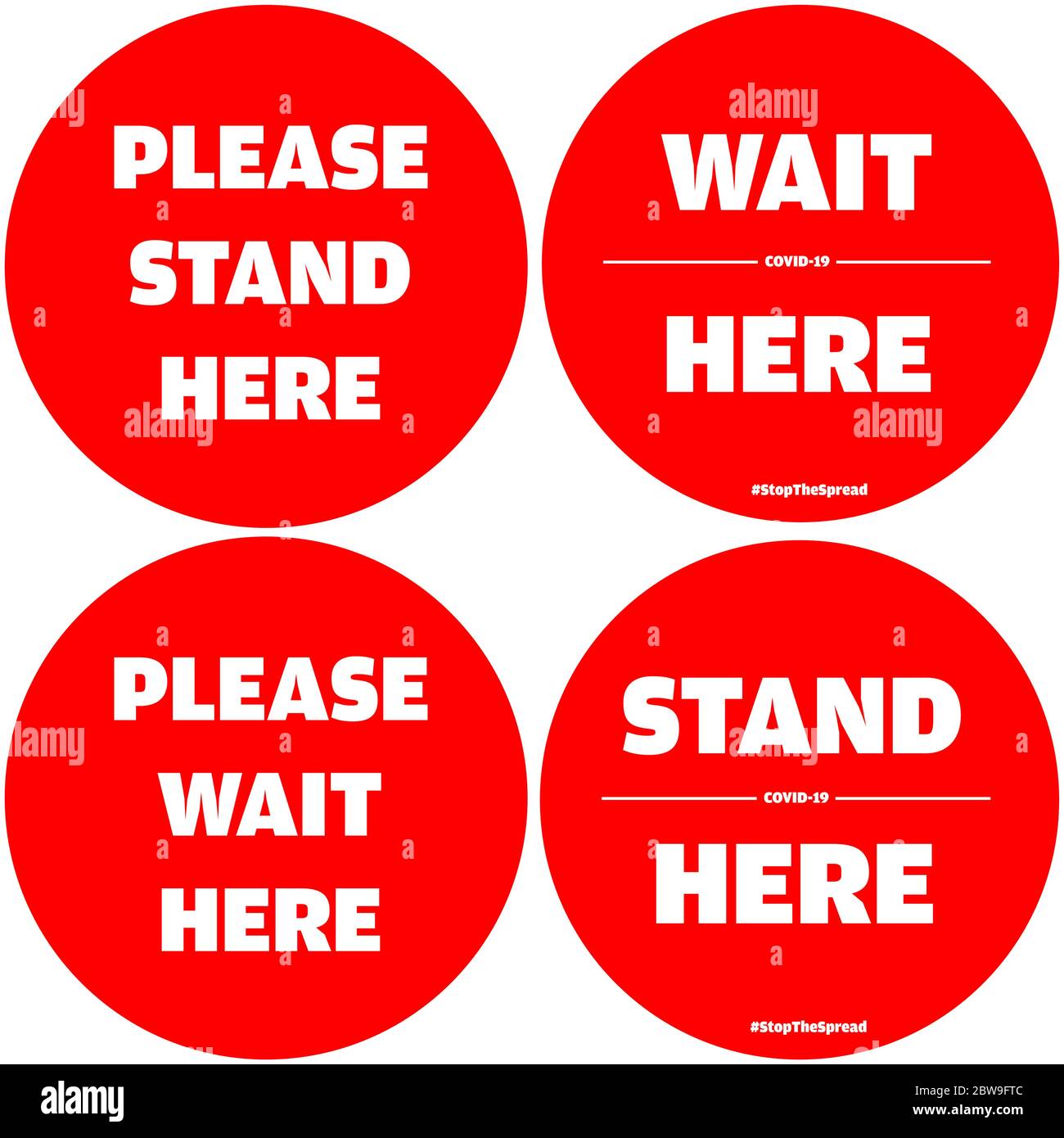 Post corona floor stickers for supermarkets, shopping malls and public ...