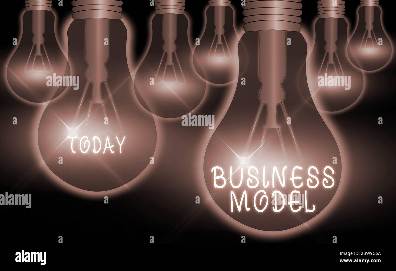Word writing text Business Model. Business photo showcasing model ...