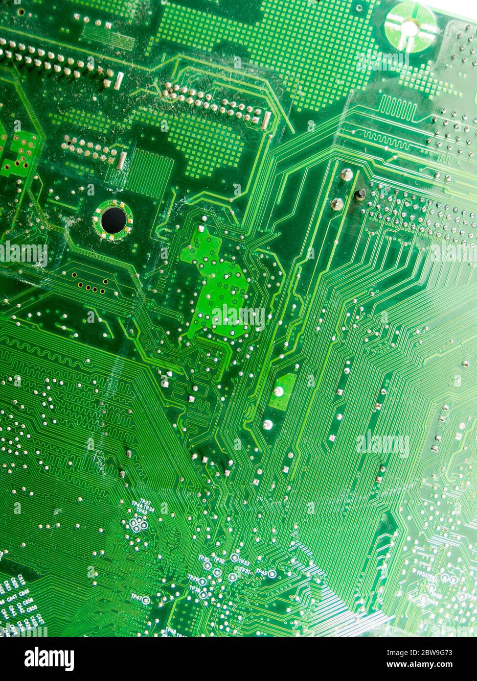 Green electronic circuit board Stock Photo - Alamy