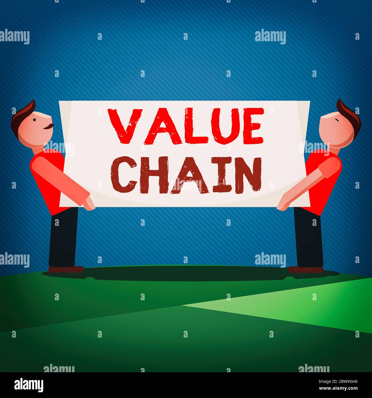 Handwriting Text Value Chain Conceptual Photo Set Of Functional