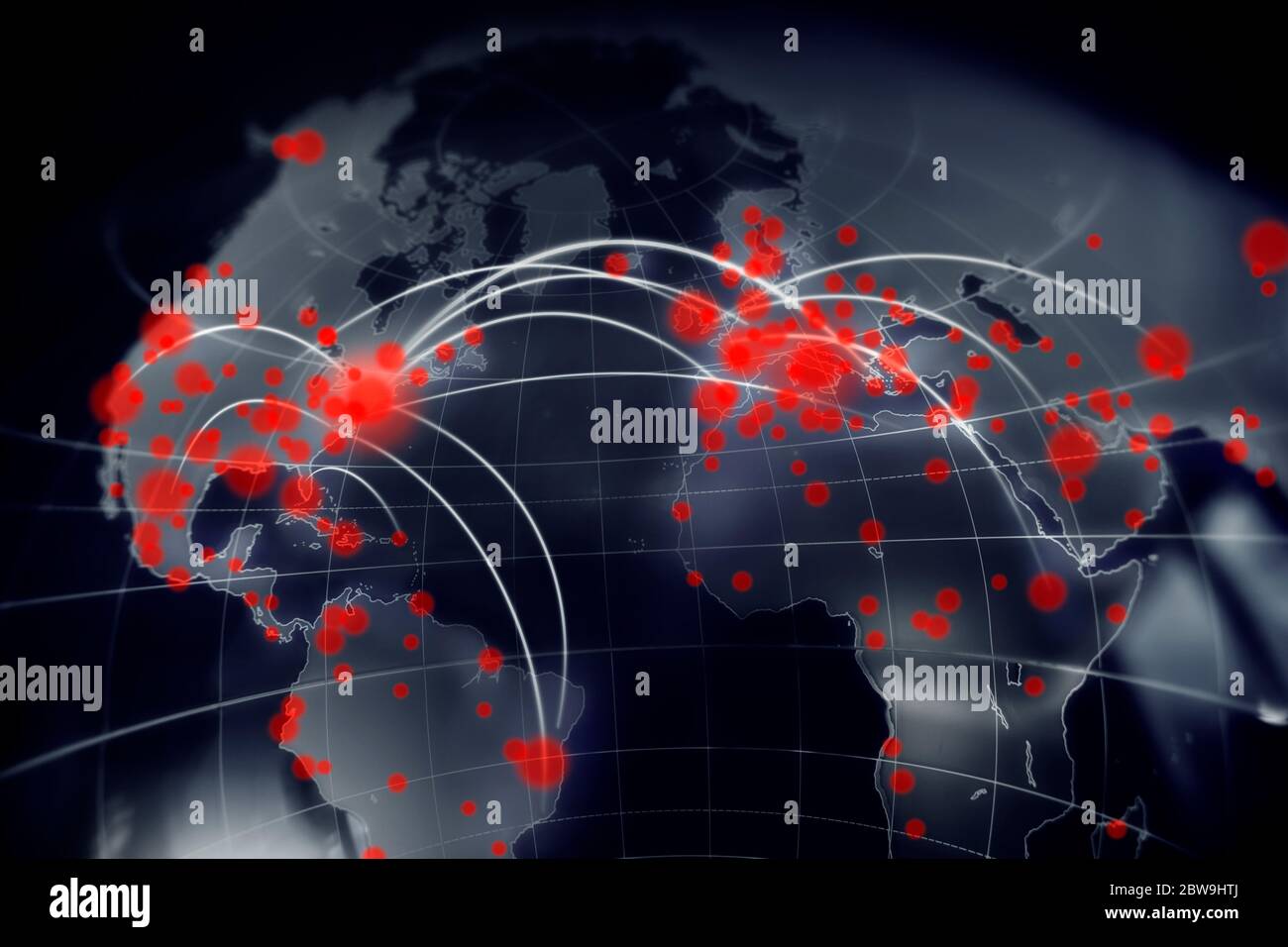 Virus spreading map hi-res stock photography and images - Alamy