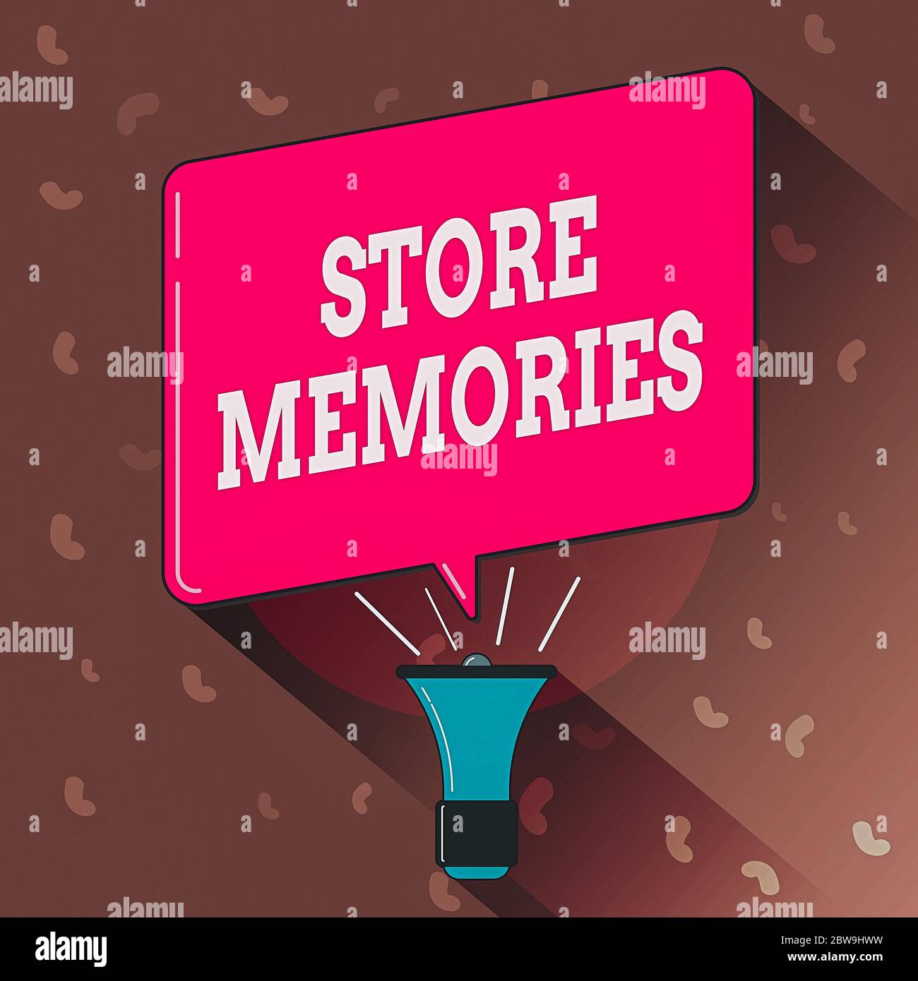 Conceptual hand writing showing Store Memories. Concept meaning a ...