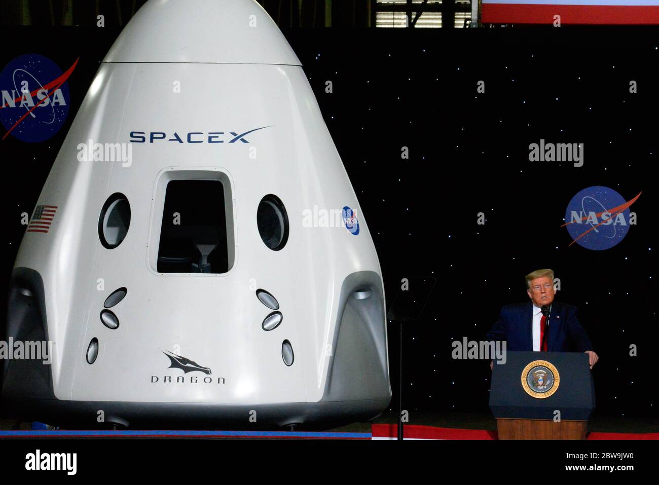 Kennedy Space Center. Florida. USA. May 30, 2020. SpaceX launches ...