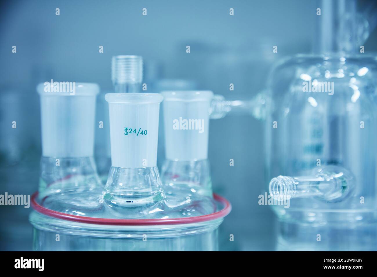 Various laboratory glassware Stock Photo - Alamy