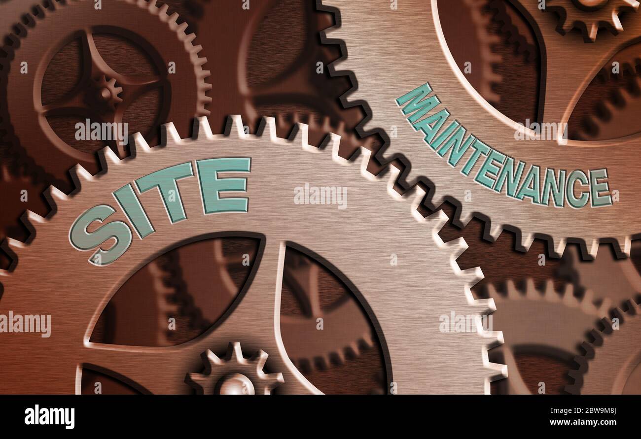 Text sign showing Site Maintenance. Business photo showcasing ...