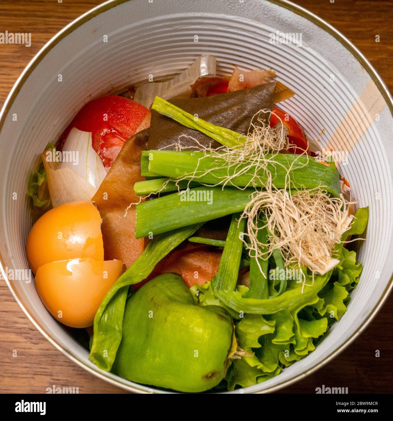 Kitchen compost can Stock Photo - Alamy