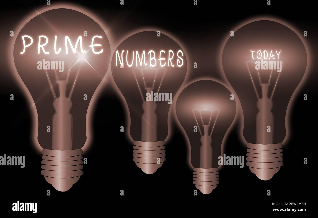 Word writing text Prime Numbers. Business photo showcasing a positive ...