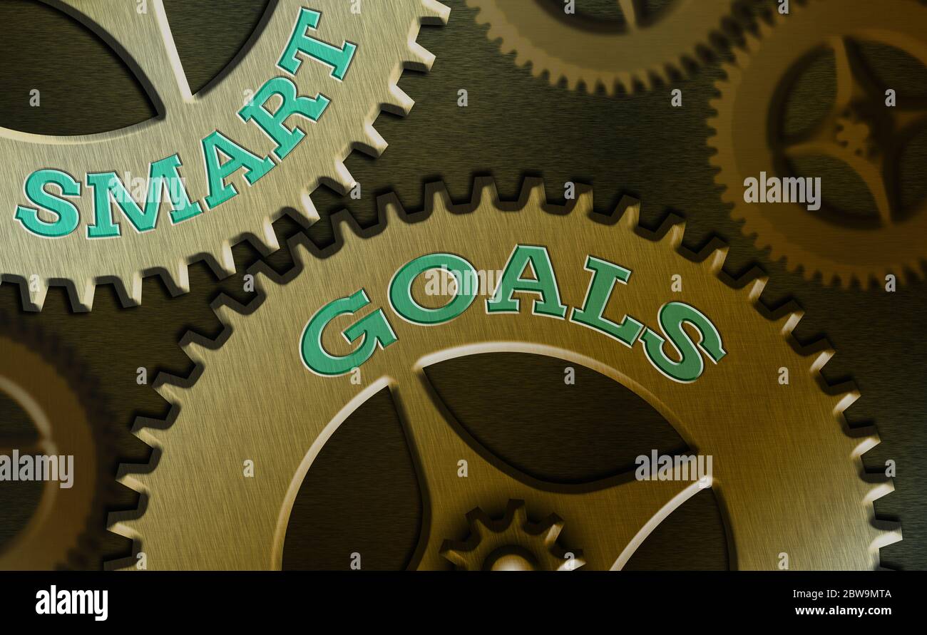 Handwriting text writing Smart Goals. Conceptual photo mnemonic used as ...