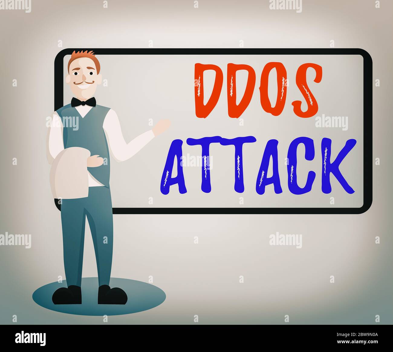 Conceptual hand writing showing Ddos Attack. Concept meaning disturbed ...