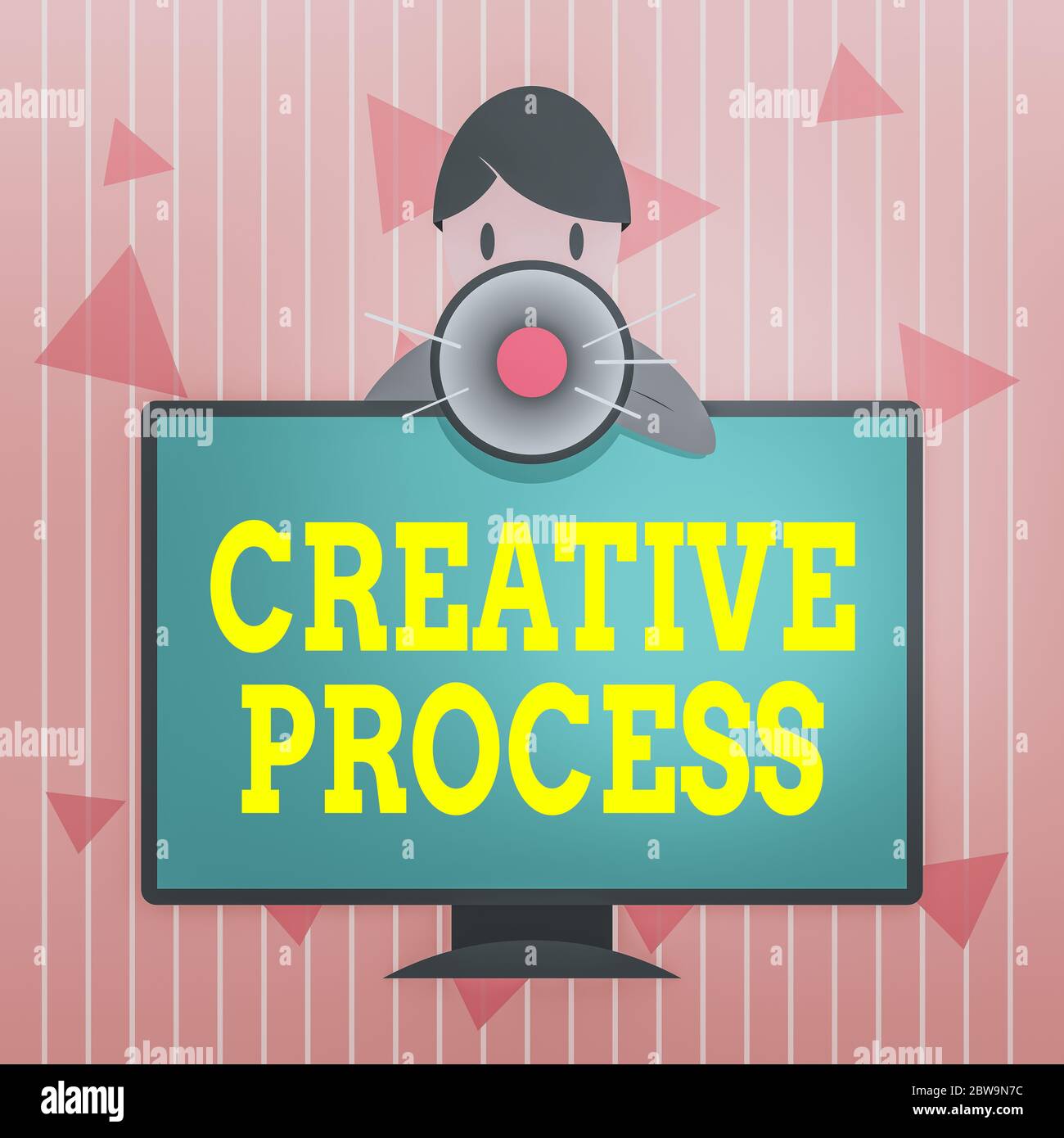 Handwriting text Creative Process. Conceptual photo connecting ideas ...