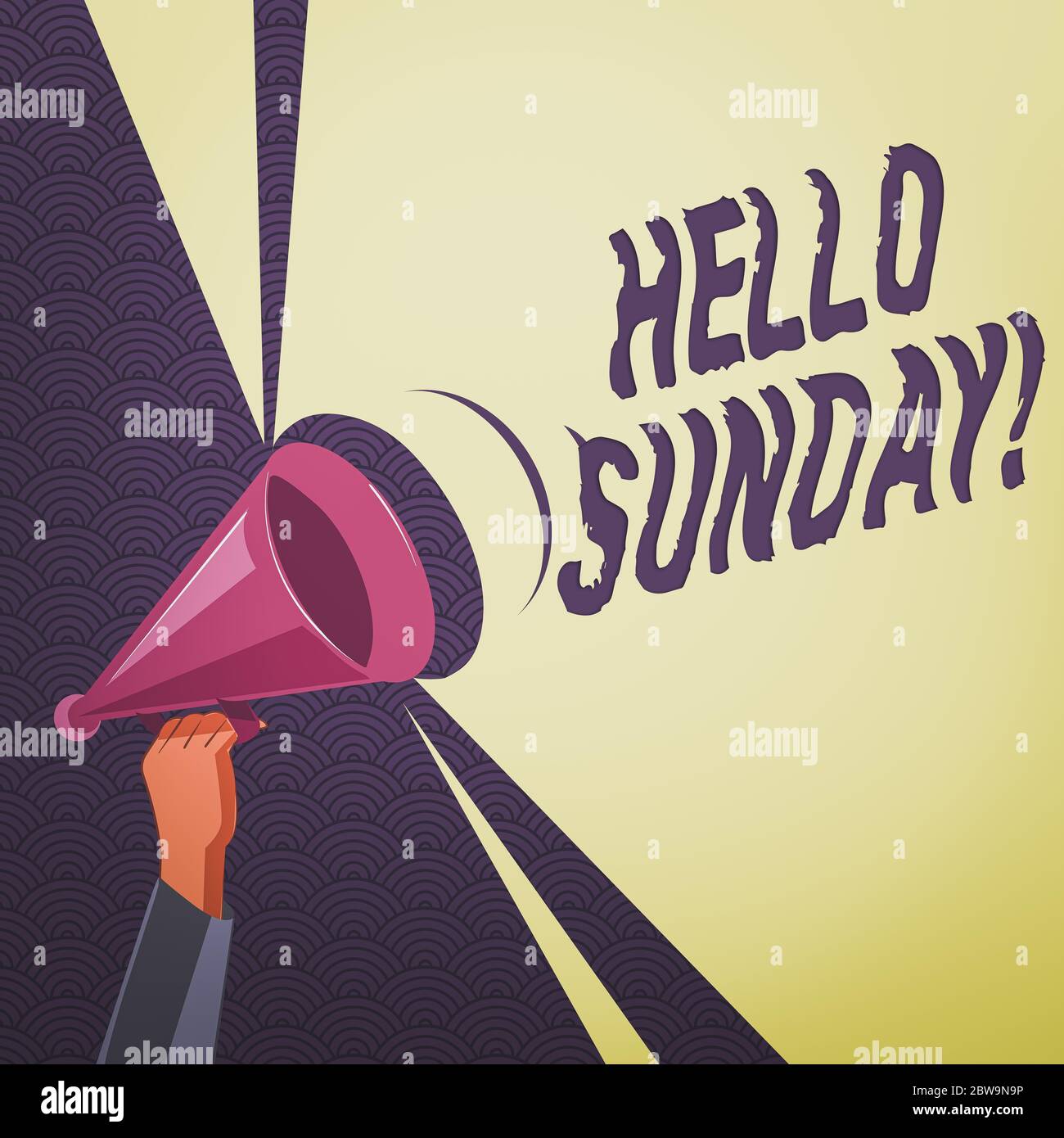 Conceptual hand writing showing Hello Sunday. Concept meaning inspired ...