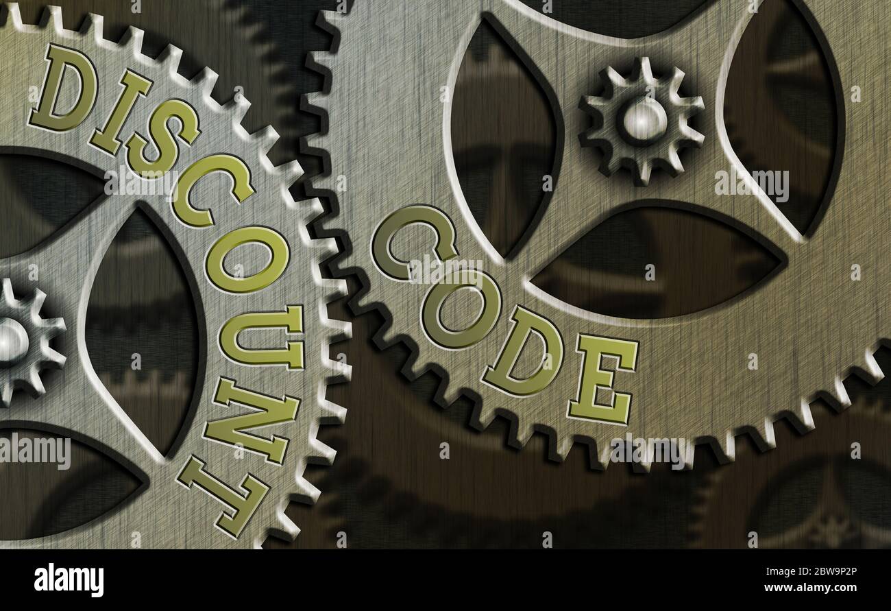 Word writing text Discount Code. Business photo showcasing to reduce ...