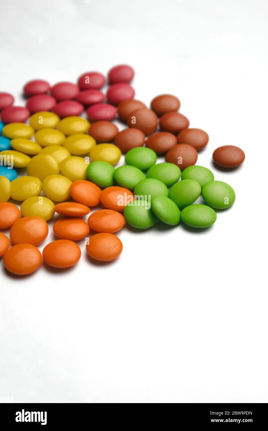 Colour full Chocolate Candies Stock Photo - Alamy