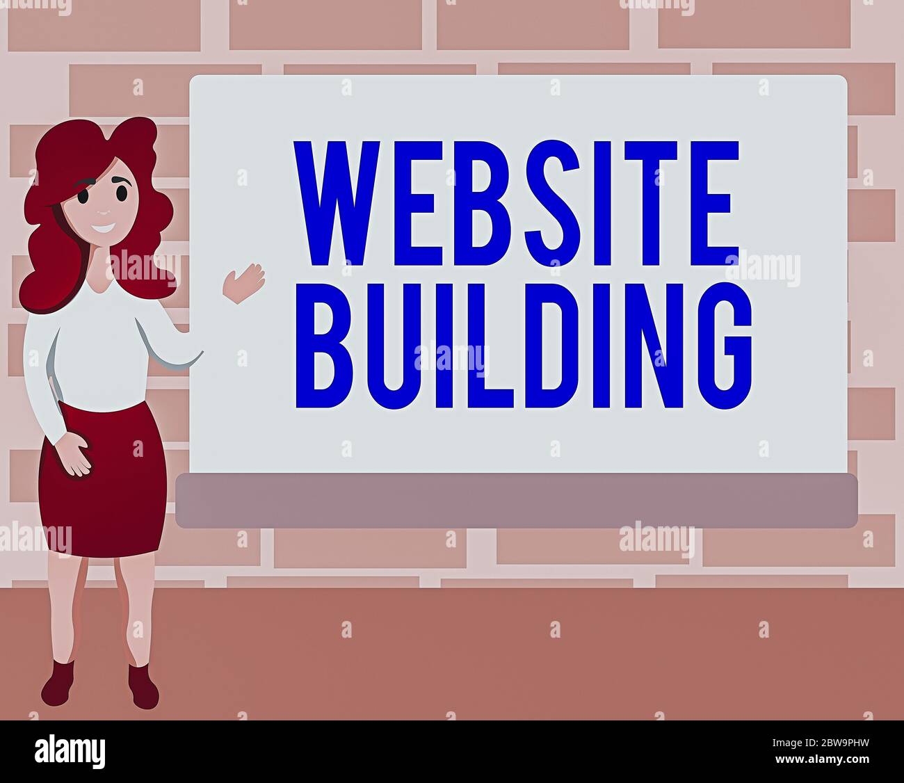 Word writing text Website Building. Business photo showcasing site is ...