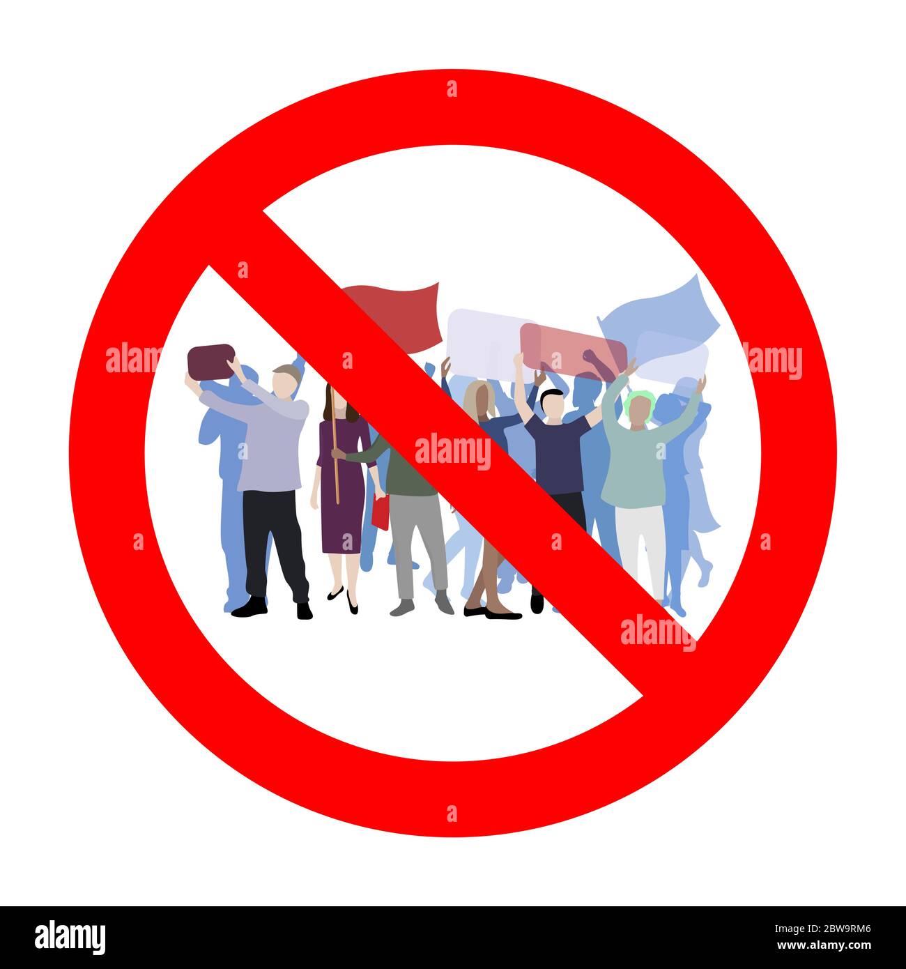 Protester Stock Vector Images - Alamy