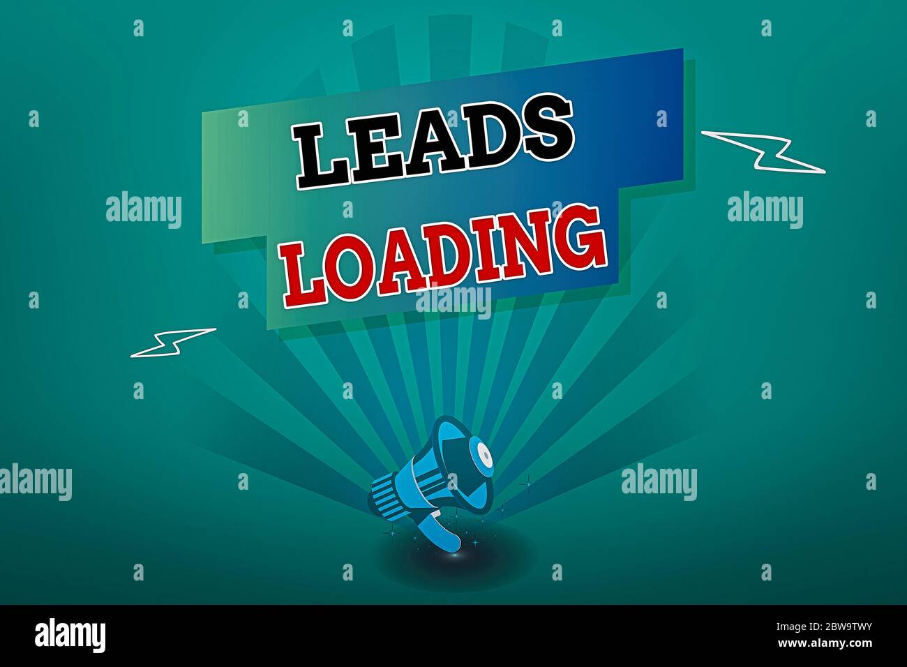 Writing Note Showing Leads Loading Business Concept For Initiating Customer Regards With The