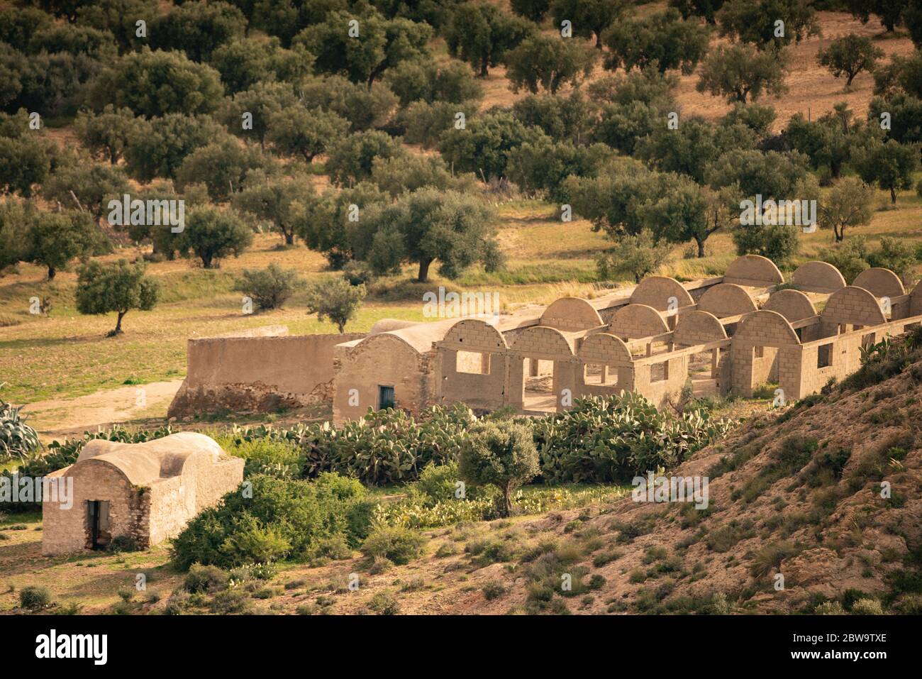 Welcome to tunisia : takrouna Stock Photo - Alamy