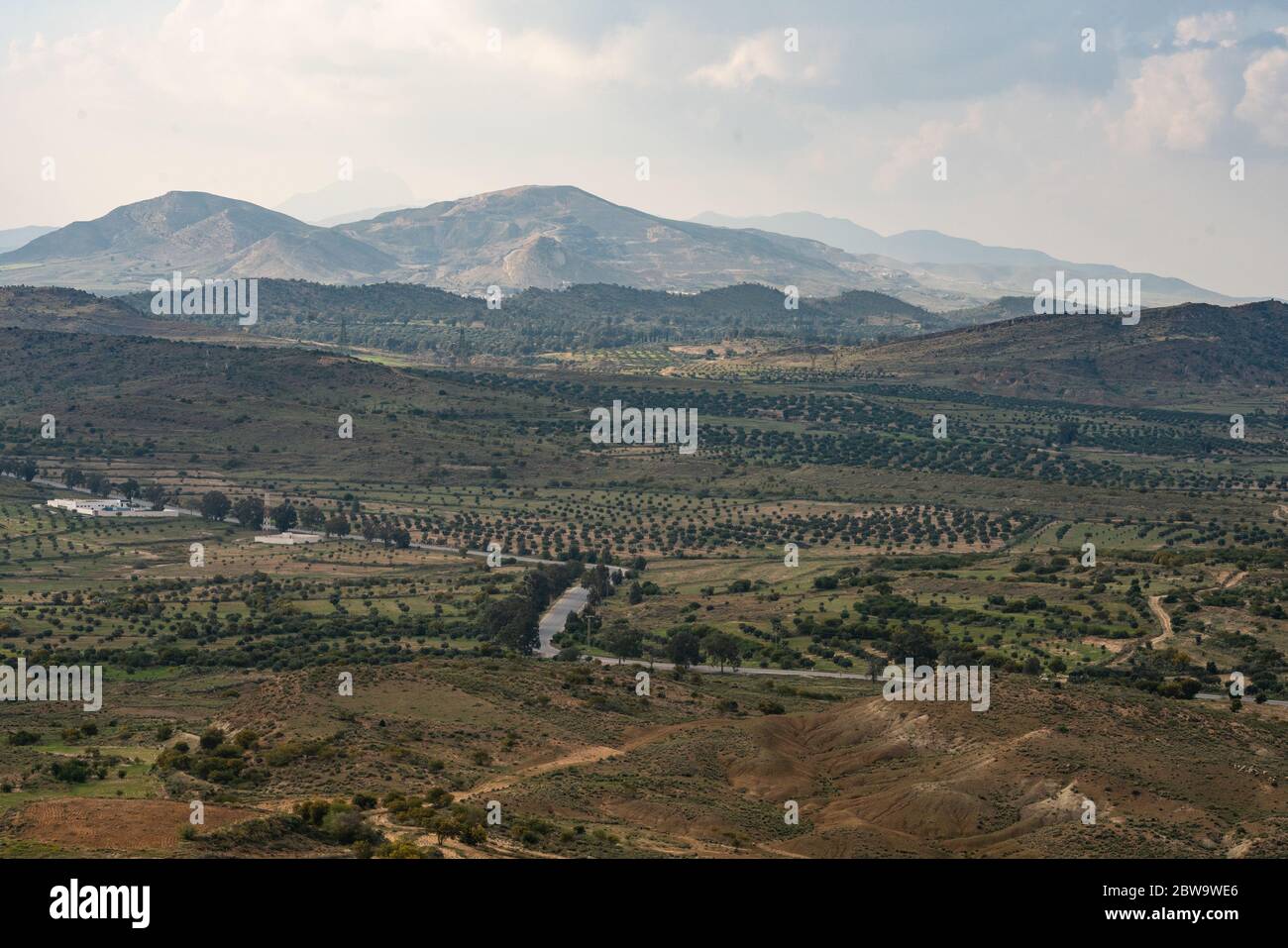 Welcome to tunisia : takrouna Stock Photo - Alamy