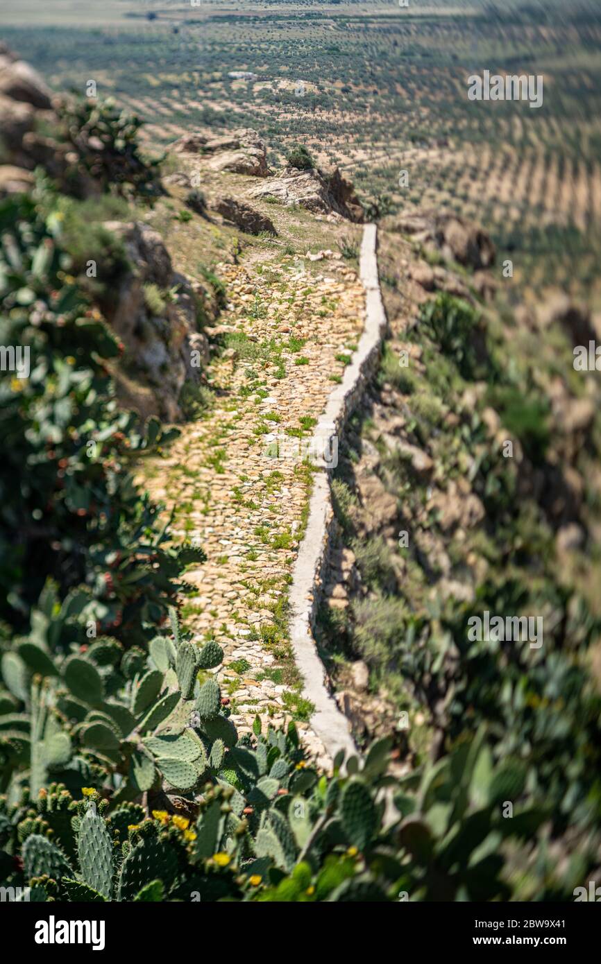 Welcome to tunisia : takrouna Stock Photo - Alamy