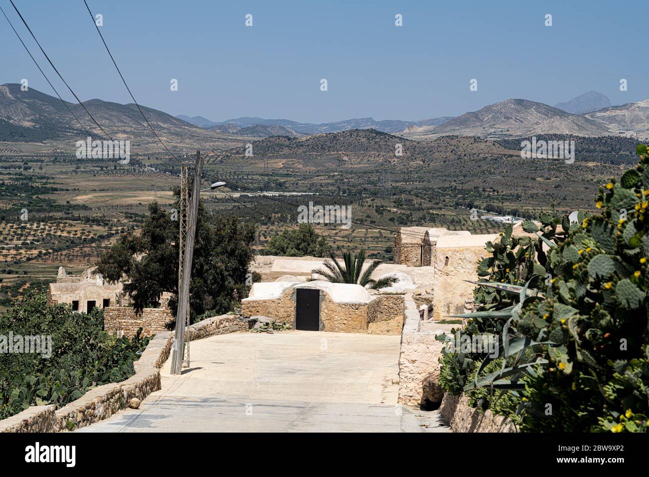 Welcome to tunisia : takrouna Stock Photo - Alamy