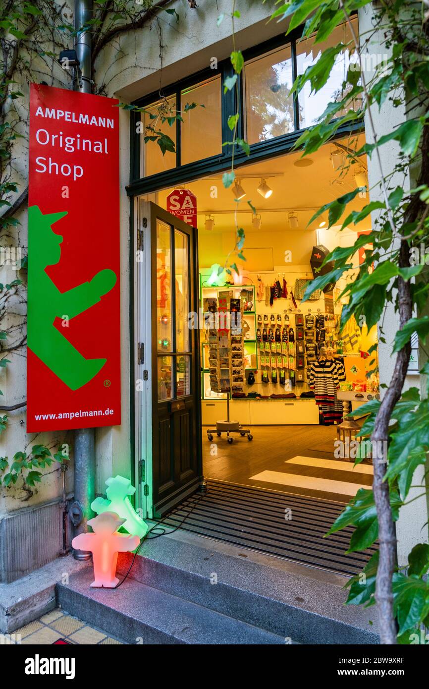 Ampelmännchen, literally little traffic light man and Fernsehturm ...