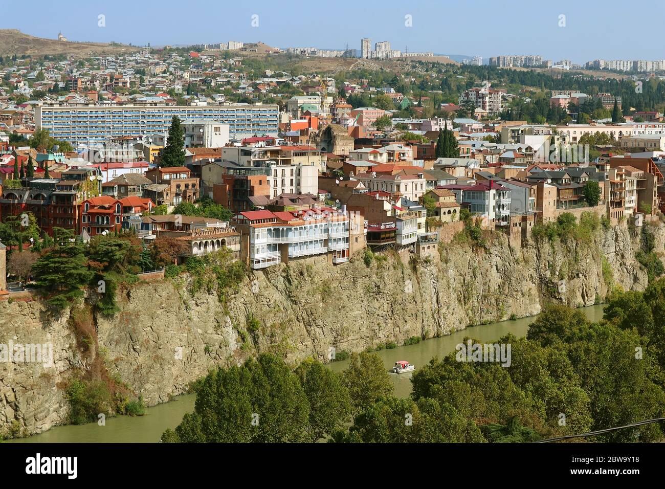Stunning View of the Old Building on the Elevated Cliff Overlooks the ...