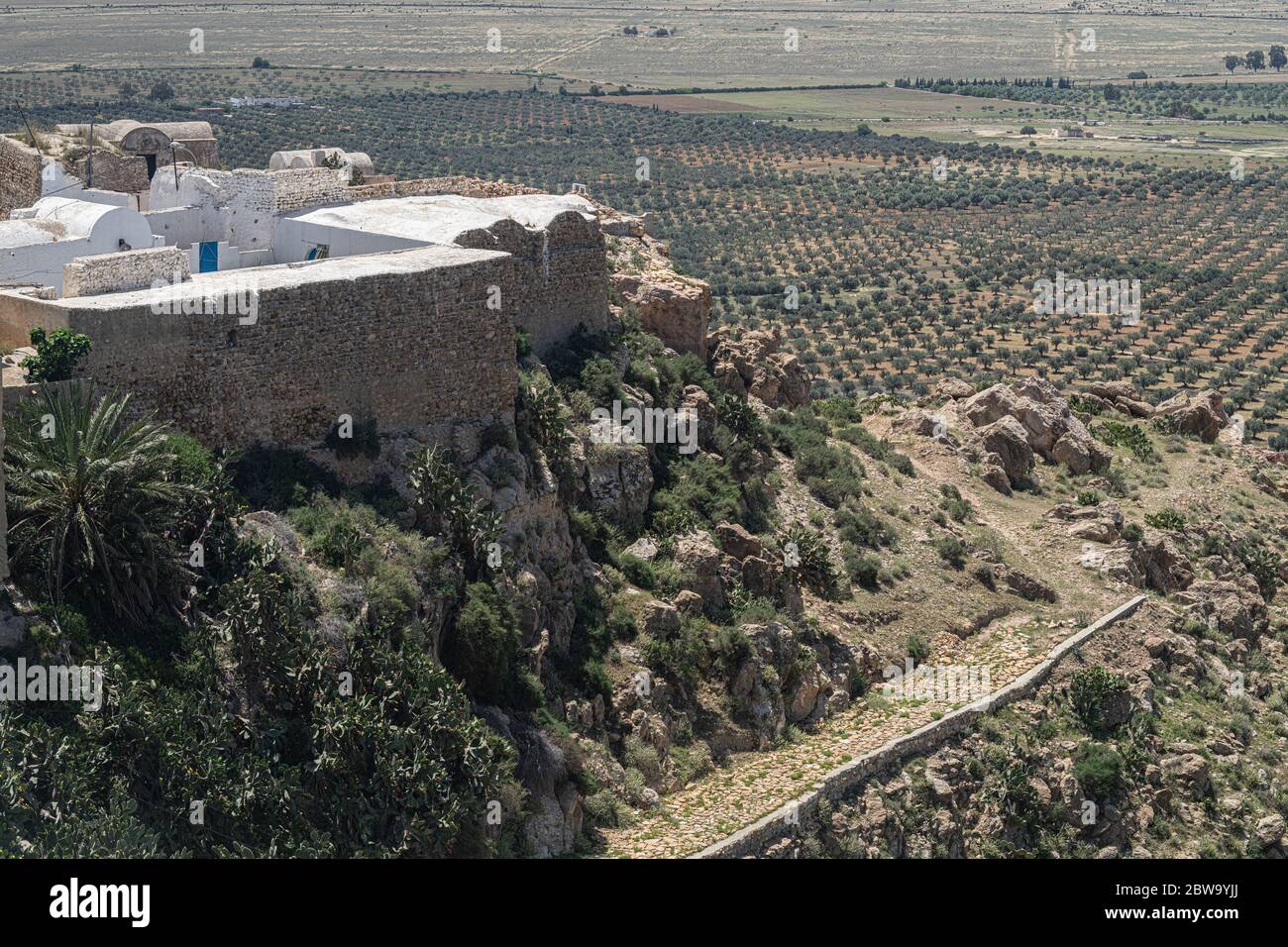 Welcome to tunisia : takrouna Stock Photo - Alamy
