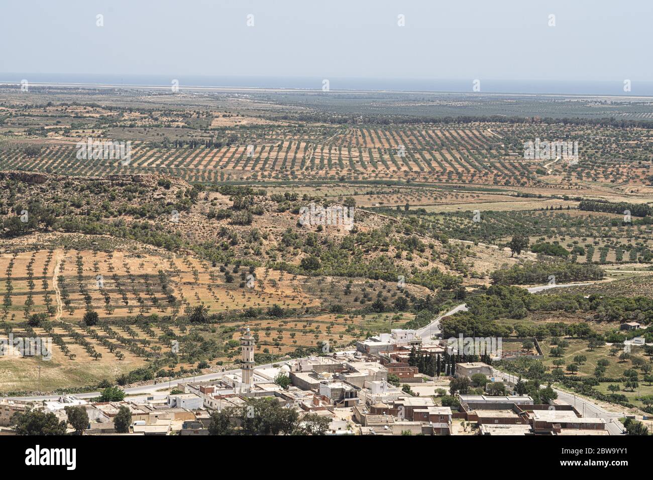 Welcome to tunisia : takrouna Stock Photo - Alamy