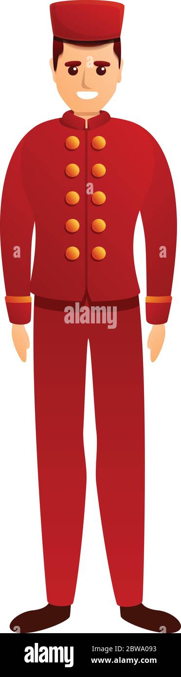 Hotel room service icon. Cartoon of hotel room service vector icon for ...