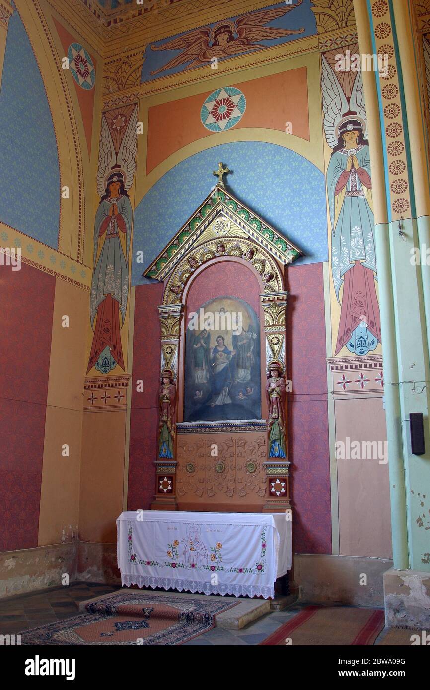 Altar of the Immaculate Heart of Mary at the Church of the Holy Three ...