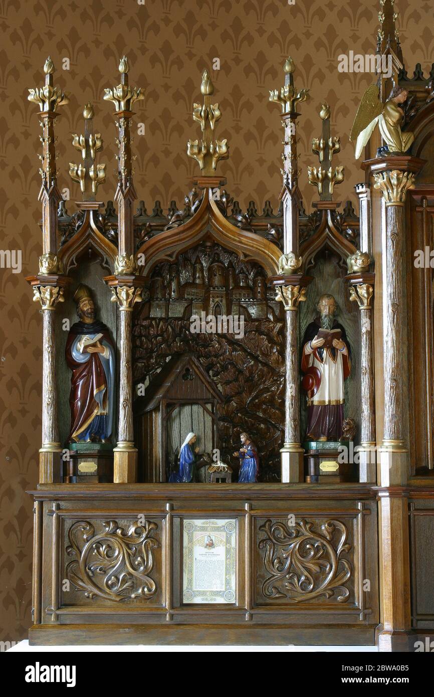 Birth of Jesus, main altar at St. Catherine of Alexandria Church in ...