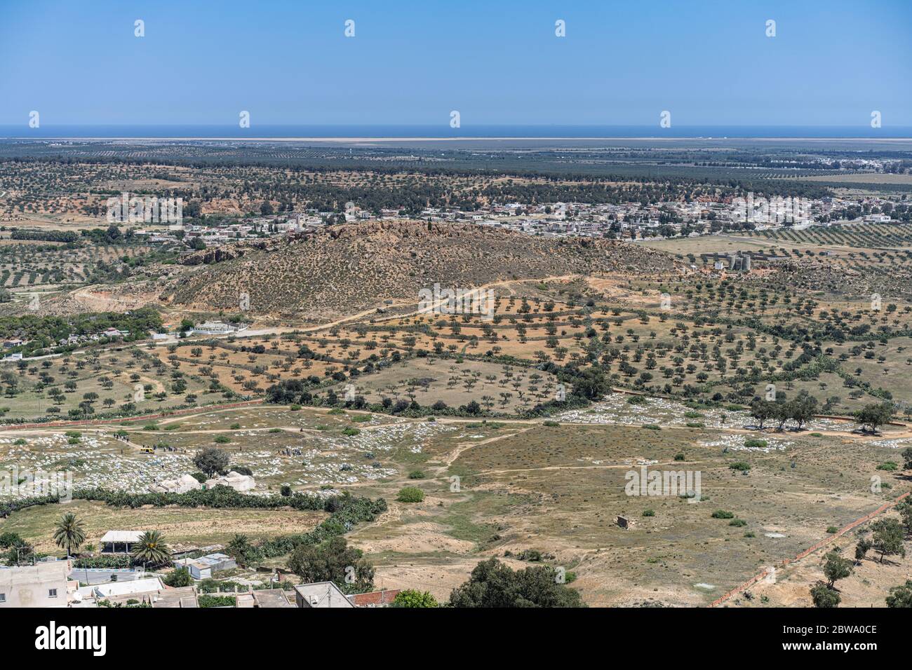 Welcome to tunisia : takrouna Stock Photo - Alamy