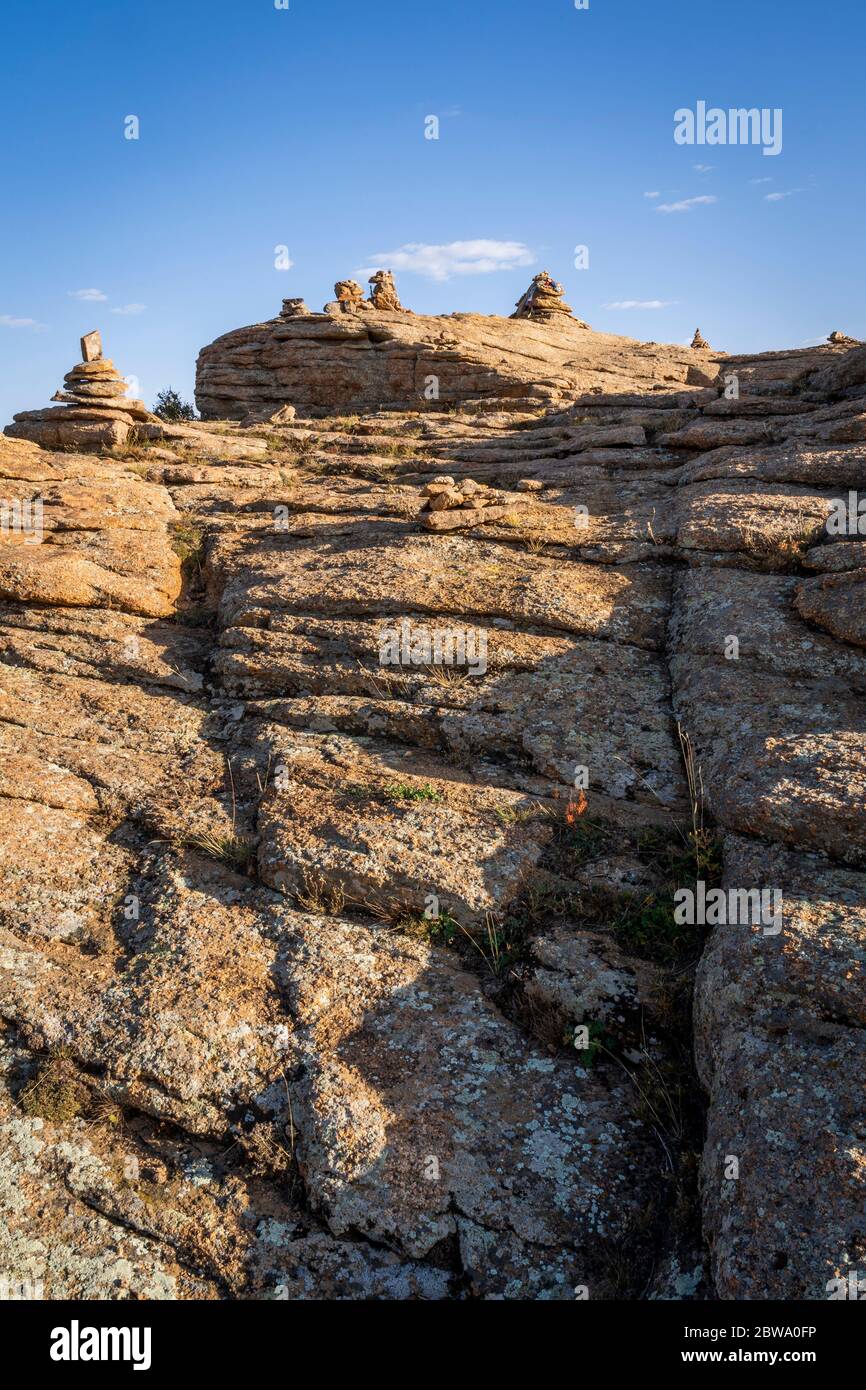 The spectacular granite-rock formations and Stacked Stones of Baga ...
