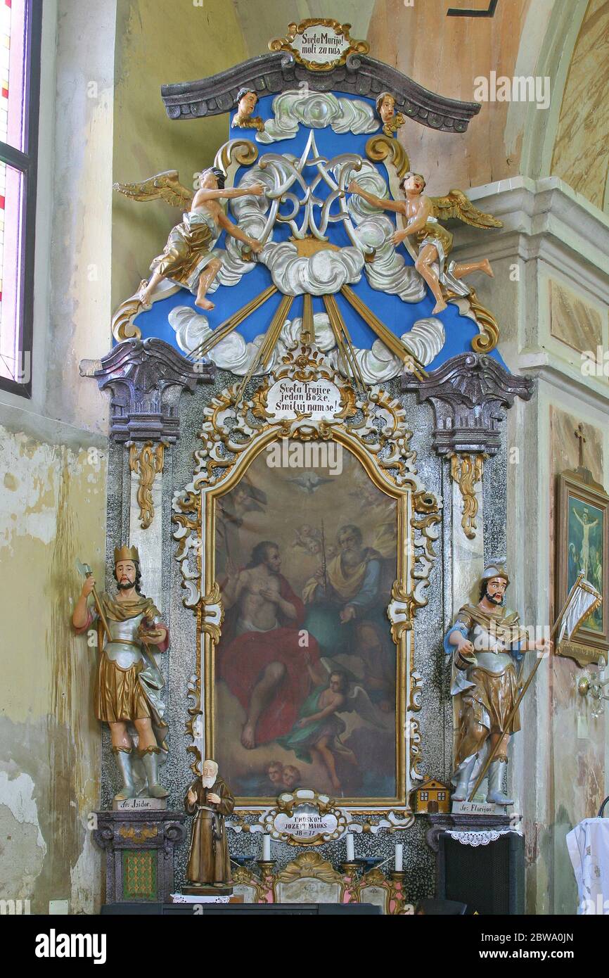 Altar of the Holy Trinity in the Church of the Visitation of the ...