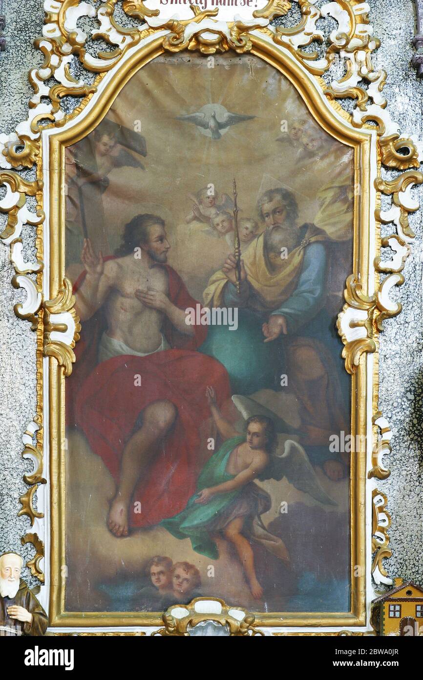 Holy Trinity altarpiece in the Church of the Visitation of the Blessed ...