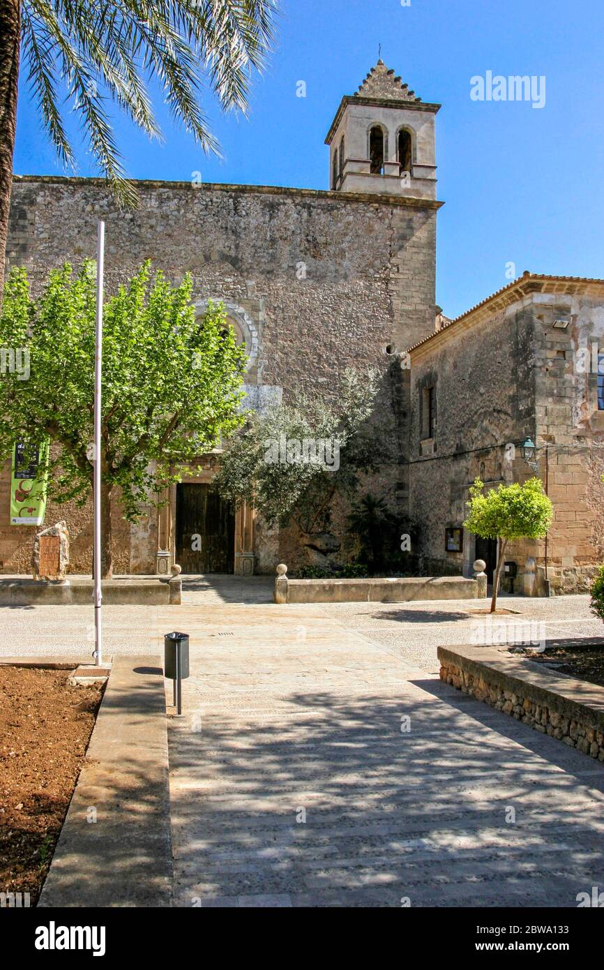 Church Esglesia de Sant Domingo in Pollensa, Mallorca, Balearic Islands ...